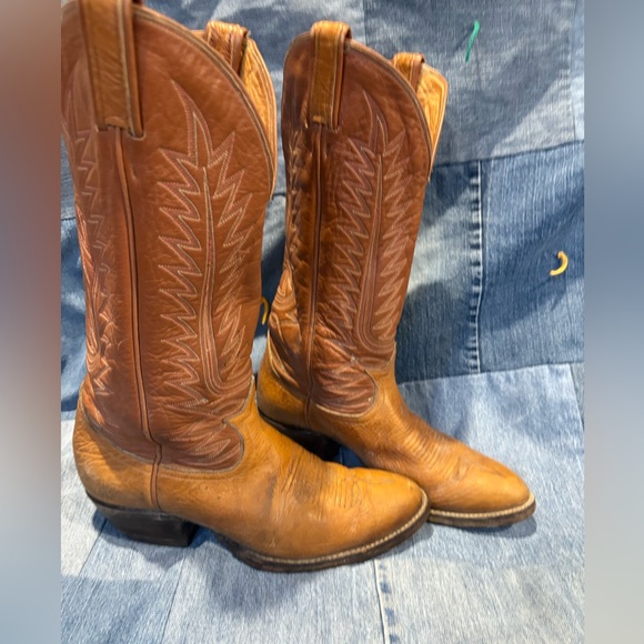 Tony Lama | Shoes | Tony Lama Vintage Black Label Boots Sz 8d Style 653 ...